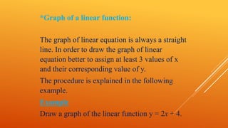 Graph of a linear function | PPTX | Physics | Science
