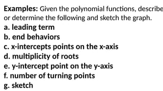 GRAPH OF POLYNOMIAL FUNCTIONS Grade 10.pptx