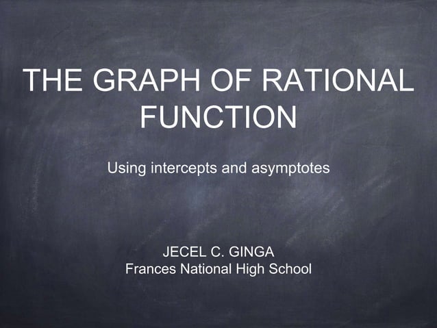 Graph of rational function | PPTX