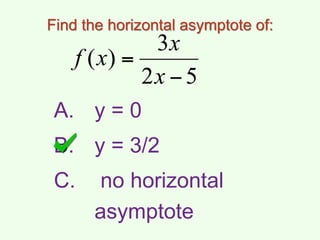 Graph of rational function | PPTX