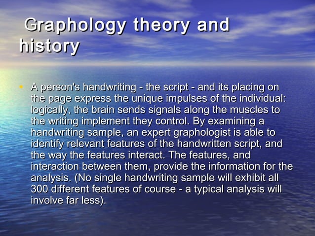 Graphology | PPT