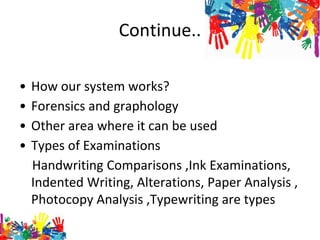 Graphology science(handwriting analysis | PPTX