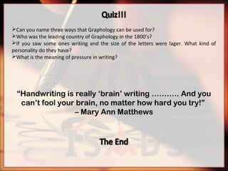 Learn Graphology, the Art of Handwriting Reading | PPT