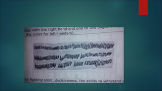 graphology HANDWRITING IMPROVEMENT ANALYSIS.ppt