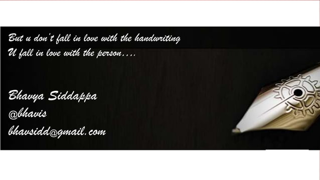 Graphology: Art of knowing a character | PPTX