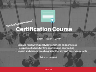 Handwriting Analysis Certification course by Devanshu | PPT