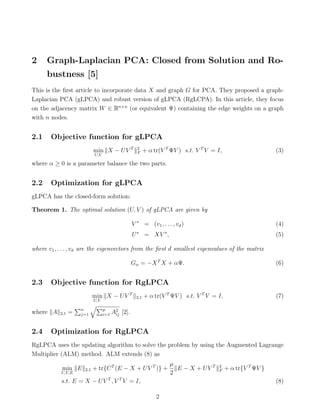 PCA on graph/network | PDF