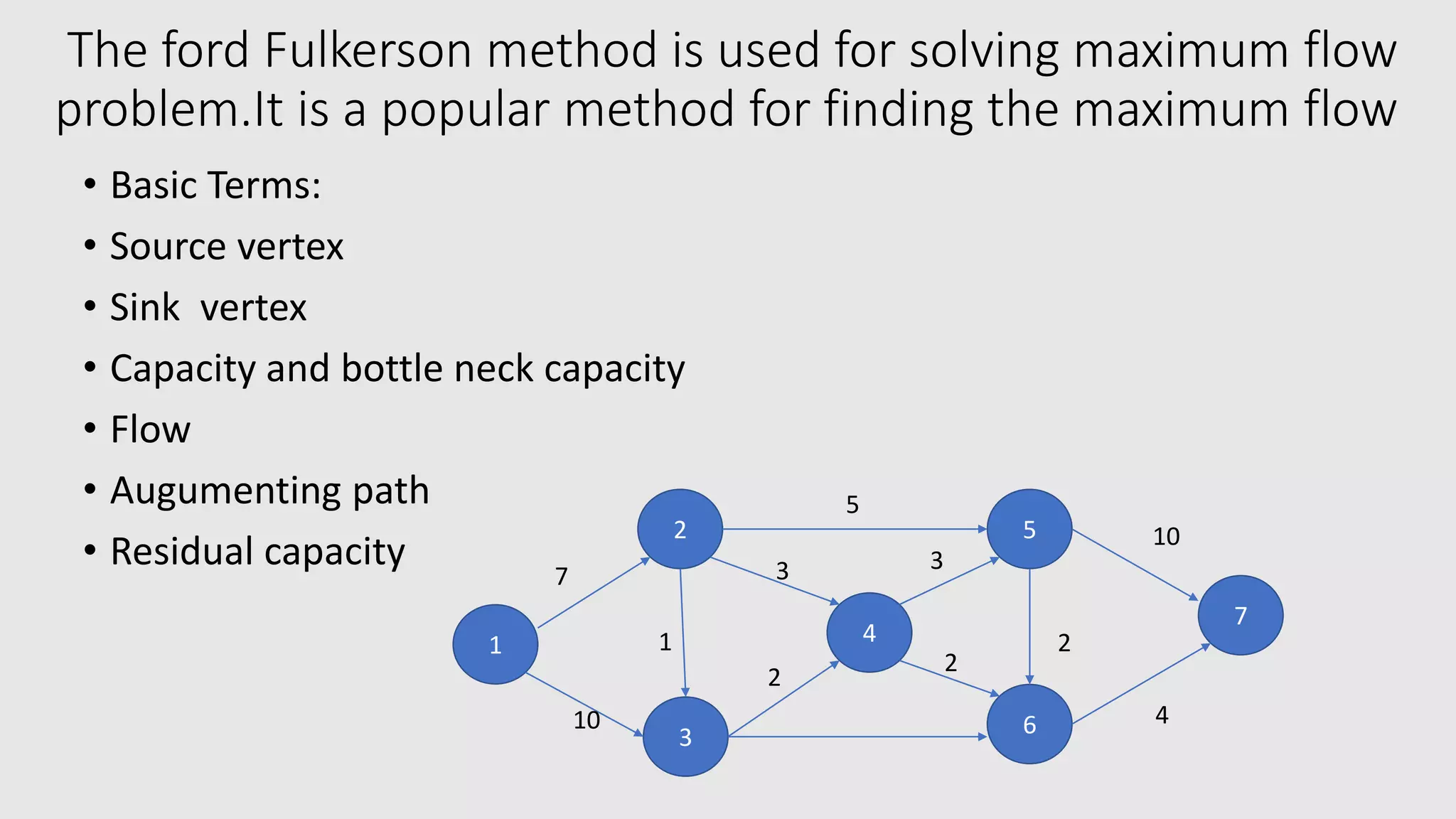 Maximal Flow Problem Ppt