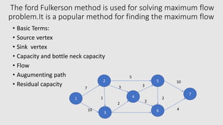 Maximal Flow Problem | PPTX