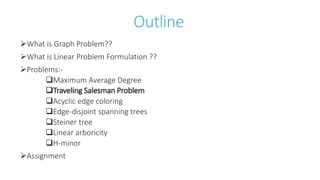 Graph problem & lp formulation | PPTX | Civil Engineering Industry ...