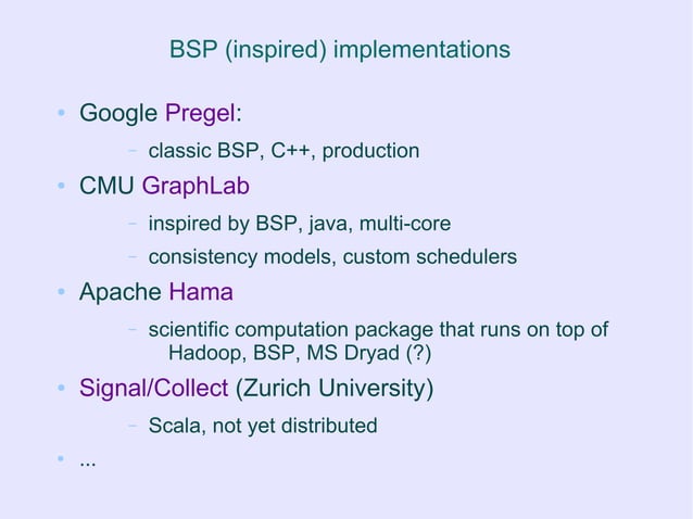 Processing Graphrelational Data With Map Reduce And Bulk Synchronous