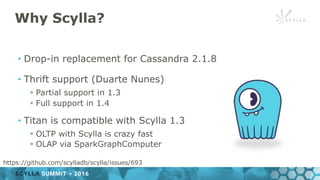 Graph Processing with Titan and Scylla | PDF
