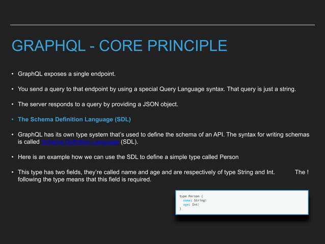 Graphql presentation | PPT | Databases | Computer Software and Applications