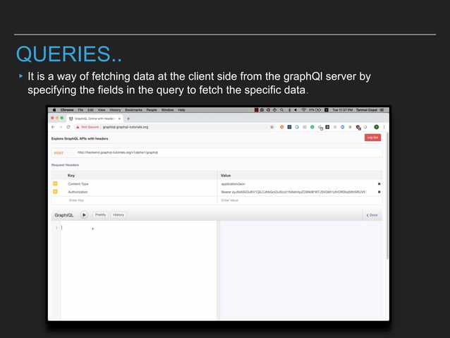 Graphql presentation | PPT | Databases | Computer Software and Applications