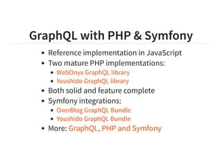 GraphQL APIs is with eZ Platform, a Symfony CMS | PPT