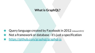 GraphQL as a REST API alternative | PPT