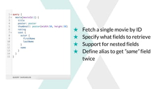 GraphQL as a REST API alternative | PPT