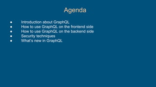GraphQL API Crafts presentation | PPT