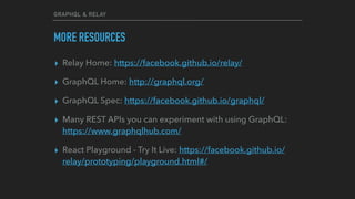 GraphQL With Relay Part Deux | PDF