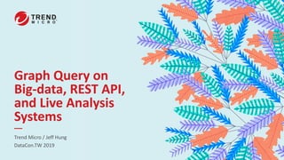 [DataCon.TW 2019] Graph Query on Big-data, REST API, and Live Analysis Systems | PPT