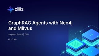 GraphRAG Agents with Neo4j, Milvus and GPT4 | PPT