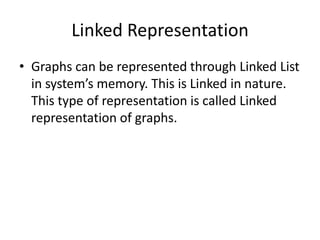 Graph representation | PPTX