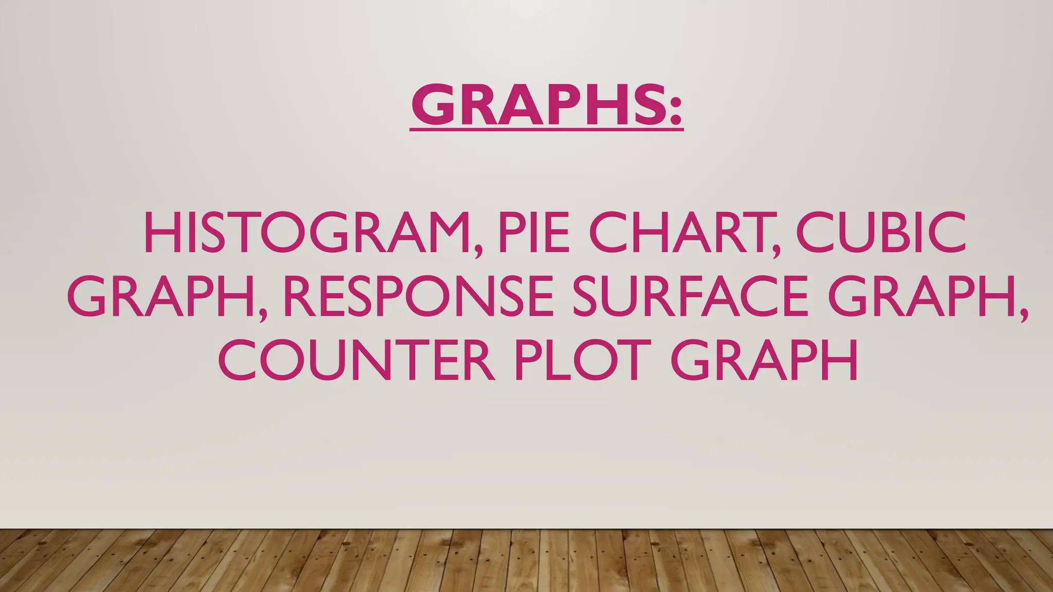 "Understanding Graphs: Histogram, Pie Chart, Cubic, Surface and Contour Plots" | PPTX