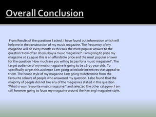Graphs and conclusions for questionnaire | PPTX