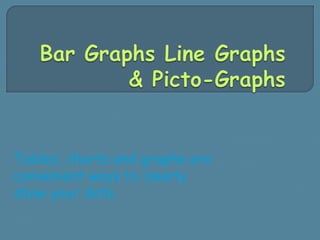 Graphs bar line & picto | PPT