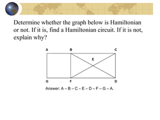 Graphs: Hamiltonian Path and Circuit | PPT
