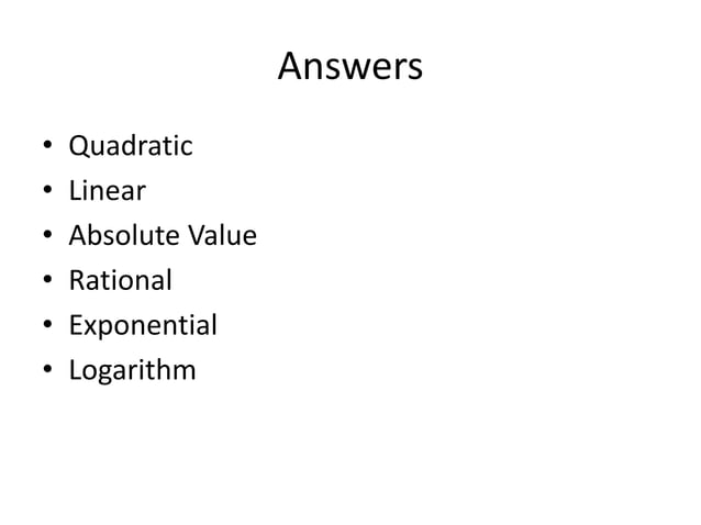 Graphs of functions | PPT