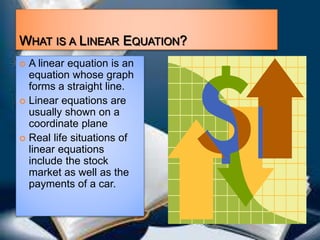 Graphs of linear equation | PPTX