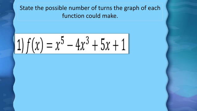 GRAPHS OF POLYNOMIAL FUNCTION.pptx | Physics | Science