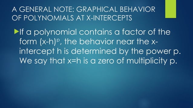 Polynomial Functions, ITS NATURE AND ITS Graphs | PPTX