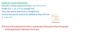 Graphs of polynomials (Mathematics, polynomials) | PDF