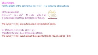 Graphs of polynomials (Mathematics, polynomials) | PDF