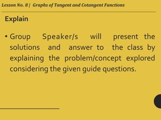 graphs of tangent and cotangent function | PPTX