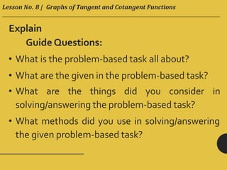 graphs of tangent and cotangent function | PPTX