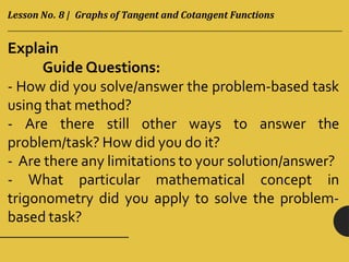 graphs of tangent and cotangent function | PPTX