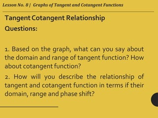 graphs of tangent and cotangent function | PPTX