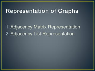 Basics of Graphs Theory | PPTX