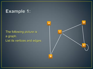 Basics of Graphs Theory | PPTX