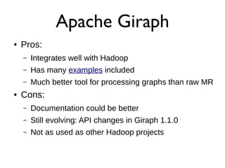 Processing Large Graphs in Hadoop | PPT