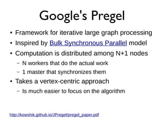 Processing Large Graphs in Hadoop | PPT