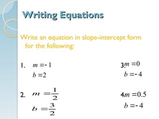 grade 8 Graphs Using Slope-Intercept Form.ppt
