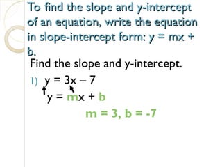 grade 8 Graphs Using Slope-Intercept Form.ppt