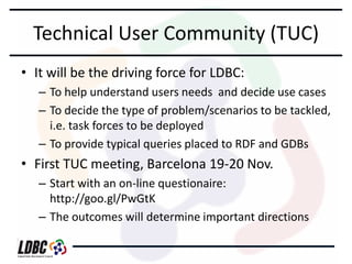 GRAPH-TA 2013 - RDF and Graph benchmarking - Jose Lluis Larriba Pey | PPT