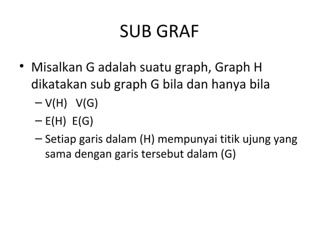 GRAPH TAK BERARAH | PPT