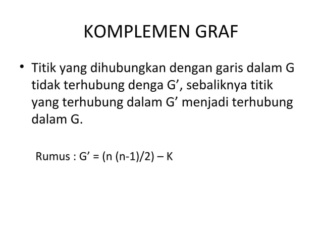 GRAPH TAK BERARAH | PPT
