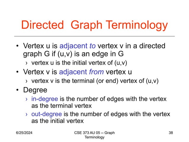 GraphTerminology(how graphs are used in discrete maths) | PPT